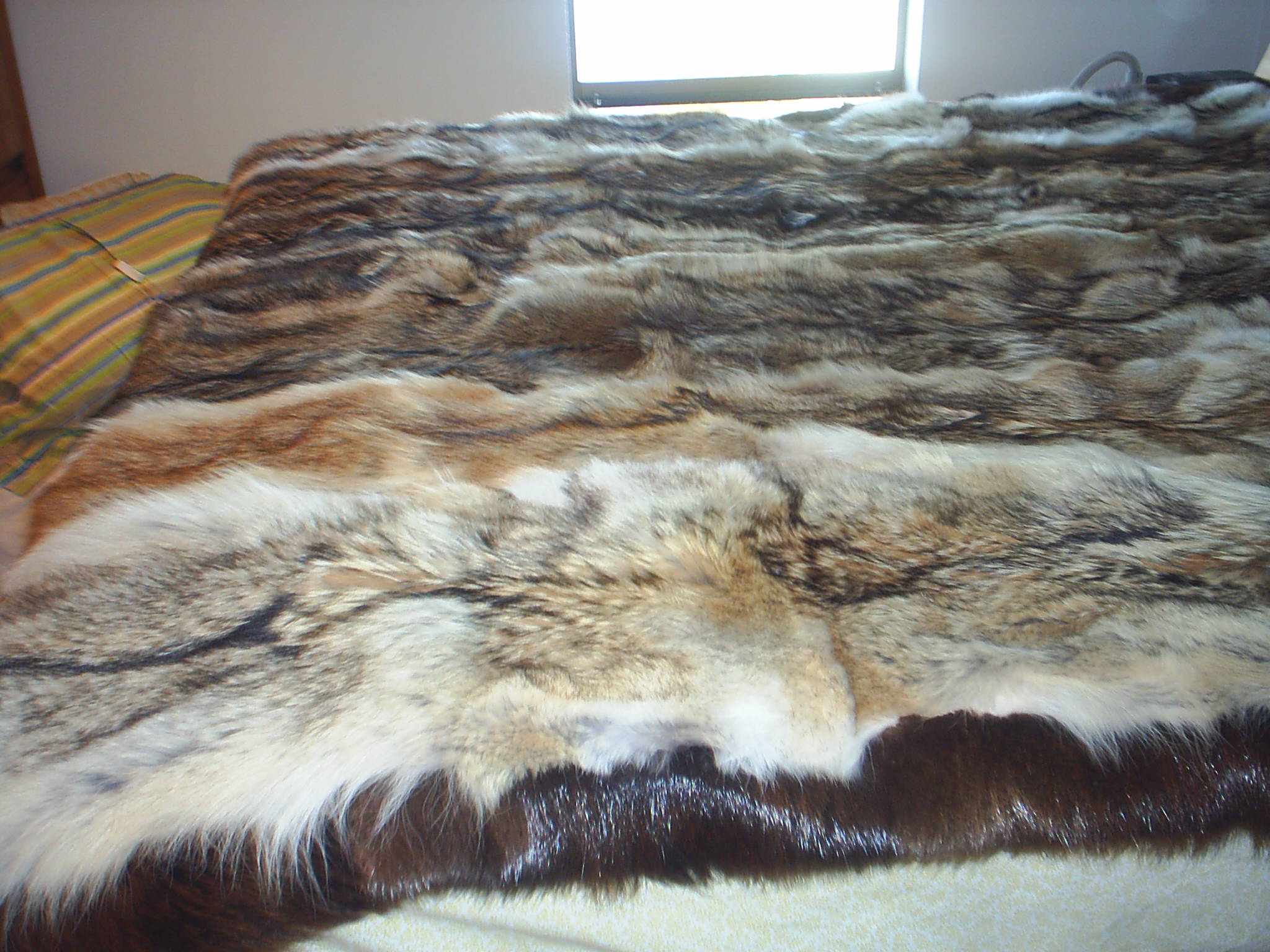Real Fur Bedspreads Of Fox Mink Lynx Chinchilla Beaver Raccoon